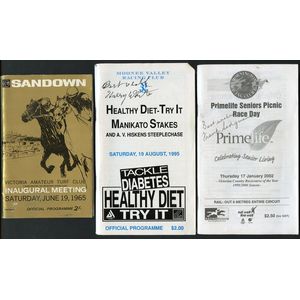 Vintage horse racing programmes and race cards - price guide and values