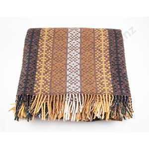 Te Ariki Tukutuku Wool Travel Rug - Rugs & Carpets - Textiles & Fabrics