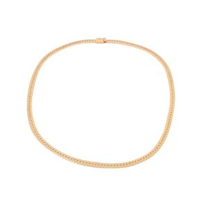 18ct Gold Flat Snake Chain Necklace - 27.35g - Necklace/Chain - Jewellery