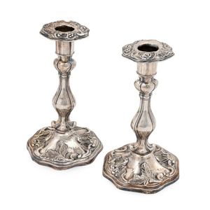 Swedish Rococo Silver Candlesticks, 1962 - Candelabra/Candlesticks ...
