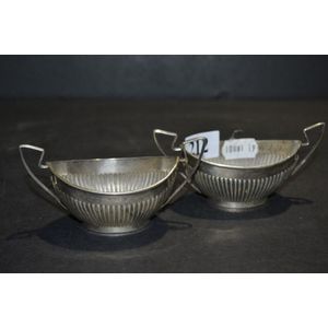 Silver Salt Pair - Condiment & Cruet Sets - Silver