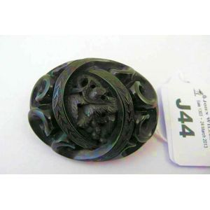 Whitby Jet Brooch - Brooches - Jewellery