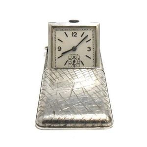 Sterling Silver Vertex Travel Clock - Clocks - Travelling - Horology ...