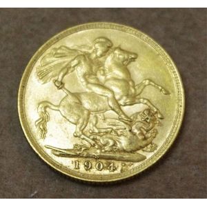1904 Australian Gold Sovereign Coin - Coins - Numismatics, Stamps & Scrip