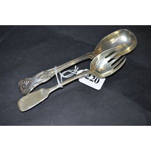 Exeter 1859 King's Pattern Sterling Silver Spoons (2) - Flatware ...