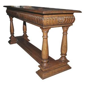 Italian Provincial Style Side Table with Carved Drawers - Tables - Side ...