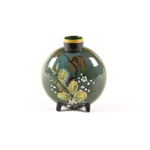 Impasto Decorated Doulton Lambeth Moon Flask Vase - Royal Doulton ...