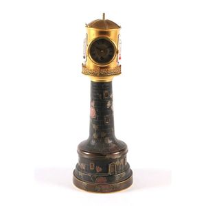 Doulton Burslem Lighthouse Clock Barometer with Brass Turret - Royal ...