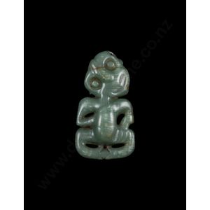 18th Century Inanga Hei Tiki Carving with Type II Features - New ...