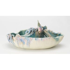 Marine-themed pottery fruit basket by Castle Harris - Castle-Harris ...