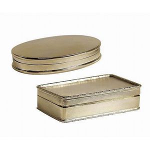 Sterling Silver Boxes - Oval and Rectangular Shapes - Boxes - Silver
