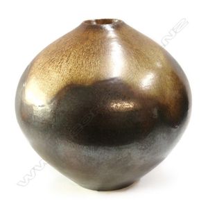Speckled Lawrence Ewing Pottery Vase with Inverted Rim - New Zealand ...