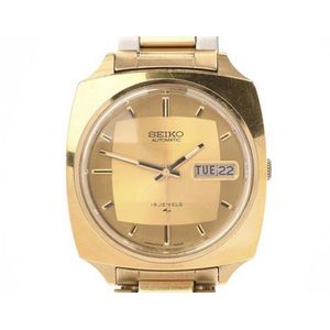 Seiko Two Tone Automatic Wristwatch with Day Date - Watches - Wrist ...