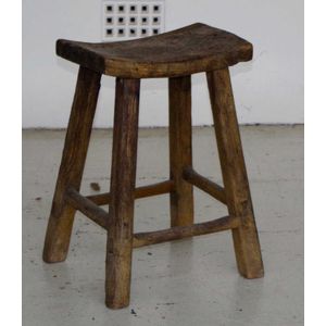 Antique Chinese Stool - 58cm High - Furniture - Oriental