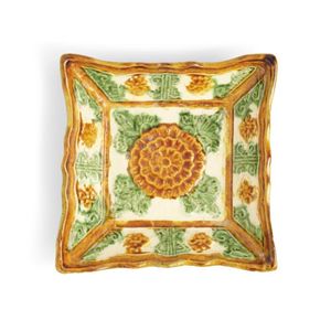 Liao Dynasty Chinese Sancai Glazed Square Vase, 12.5 cm - Asian ...