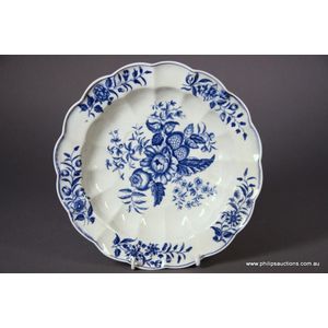 Worcester Blue and White Plate, Pine Cone Design - Worcester - Ceramics