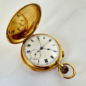 Swiss Minute Repeating Chronograph Pocket Watch, 18ct Gold Case ...