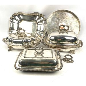 Silver Plate Entree Dishes & Trays Collection - Trays, Salvers and ...