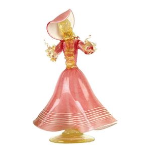 Venetian Murano Glass Lady Figurine - Venetian / Murano - Glass