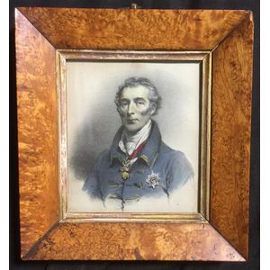 Birds Eye Maple Frame with Duke of Wellington Lithograph - Prints ...