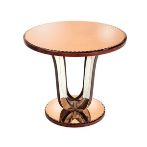 French Peach & Glass Occasional Table (1930) - Tables - Wine and ...