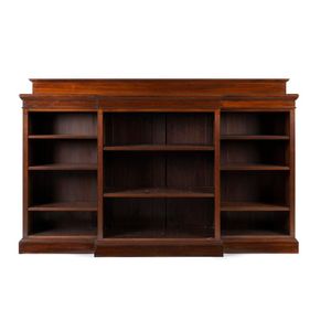 Melbourne Blackwood Breakfront Bookcase - Bookcases - Furniture