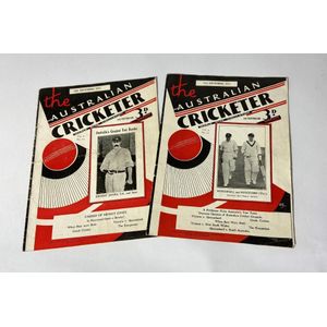 Australian Cricketer Magazine, Dec. 1933 (2 issues) - Sporting ...