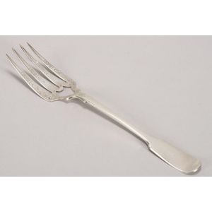 Victorian Sterling Silver Fish Fork, London 1858, Fiddle Pattern ...