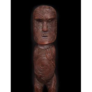 18th Century Maori God Figure (Tekoteko) - New Zealand Maori - Tribal
