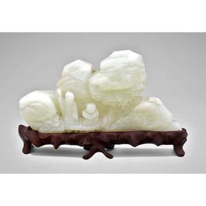 Carved Chinese jade mountain - price guide and values