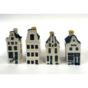 Set of Four Delft KLM Bols Miniature Houses - Zother - 18th Century ...