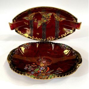Crown Devon Serving Dishes with Floral Enamel Detail - Crown Devon ...