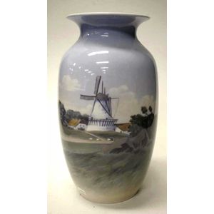 Royal Copenhagen 32cm Windmill Vase - Royal Copenhagen - Ceramics