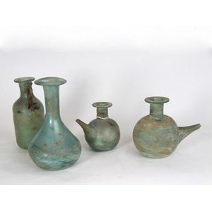 Ming Glass Bottles: 17cm Height - Zother - Oriental