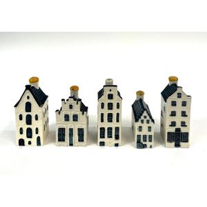 Set of 5 KLM Delft Blue & White Miniature Houses - Zother - 18th ...