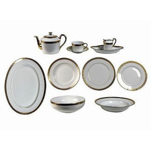 Rimmed Limoges Dinner Set - Limoges - Ceramics