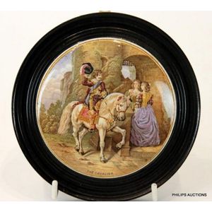 19th century Pratt Ware (F. & R. Pratt & Co.,) (England) pot lids ...