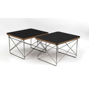 Eames Wire Low Tables for Herman Miller, Black Laminate - United States ...