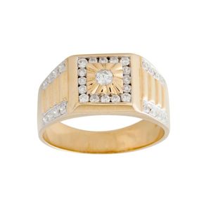 9ct Gold Diamond Ring with 0.50ct Diamonds, Size V - Rings - Jewellery