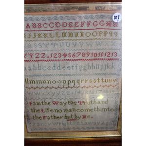 Maple Framed Sampler - Samplers - Textiles & Fabrics