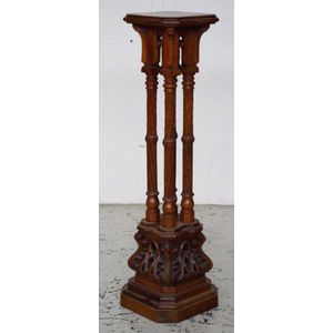 Ornate Carved Pedestal Stand - 115.5 cm High - Pedestals - Furniture