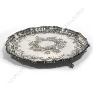 Victorian Silver Plate Banquet Salver - Trays, Salvers and Waiters ...