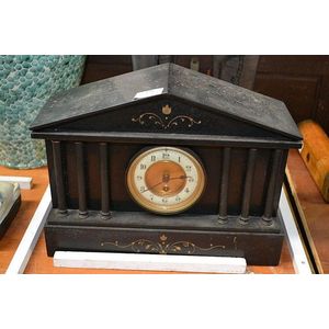 Black Slate Antique Clock - Clocks - Marble & Slate - Horology (Clocks ...