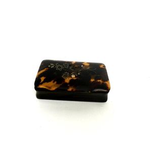 Victorian Tortoiseshell Snuff Box with Silver and Mother of Pearl ...