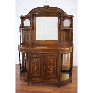 Burr Walnut Drawing Room Cabinet with Neo-Classical Inlay - Cabinets ...