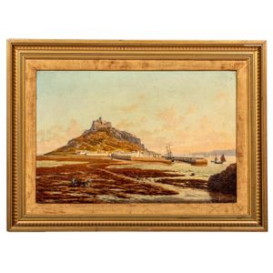 "St. Michael's Mount" by John Mulcaster Carrick, 1880 - Oil Paintings ...