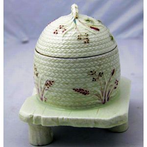 Belleek (Ireland) honey pots - price guide and values