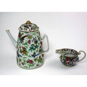 Cantonese Banquette Teapot & Helmet Jug - Ceramics - Chinese - Oriental