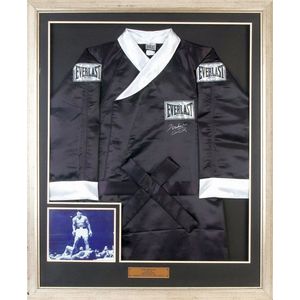 Signed Muhammad Ali Boxing Robe & Photo Frame - Sporting - Boxing ...