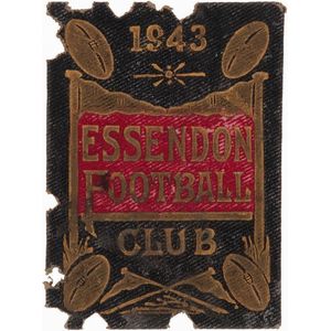 Vintage Essendon Football Club medals, badges and membership cards ...